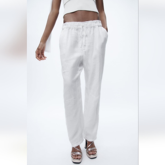 Zara | Pants & Jumpsuits | Zara Linen Pants | Poshmark